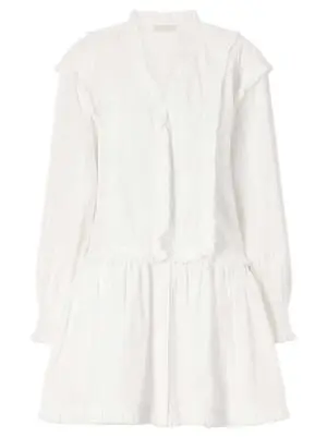 Ulla Johnson Beatrix Ruffled Cotton Mini Dress - No