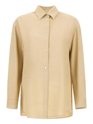 Herno Herno Tie-Neck Shirt Nude