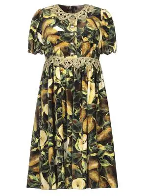 DOLCE & GABBANA Dolce & Gabbana Velvet Ruched Dress
