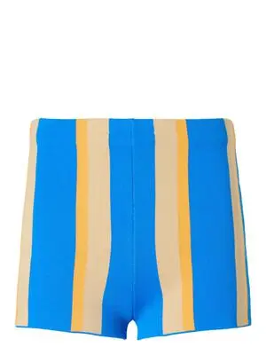 STAUD Staud Sunny Striped Shorts