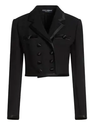 DOLCE & GABBANA Dolce & Gabbana Double-Breasted Blazer With Satin Trims