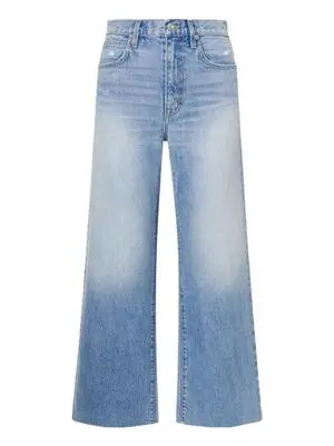 SLVRLAKE High Rise Wide Leg Jeans - Blue