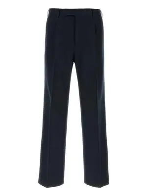 PT TORINO Pleated Straight-leg Trousers - Black