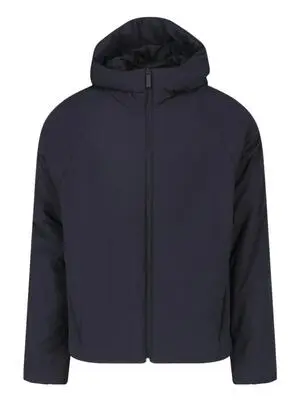 Herno Zip-up Hooded Padded Jacket - Black
