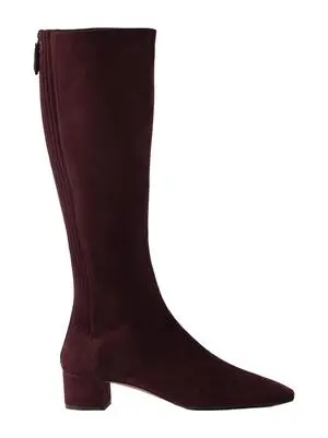 AQUAZZURA Suede Knee-high Boots - Black