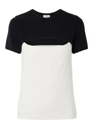 COURREGES Color-block Cut-out T-shirt - No