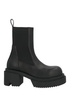 Rick Owens Classic Platform Leather Boots - Black