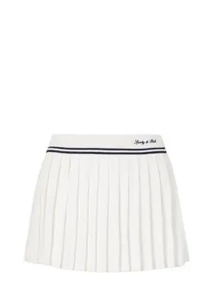 SPORTY  RICH Sporty & Rich Pleated Mini Skirt - No