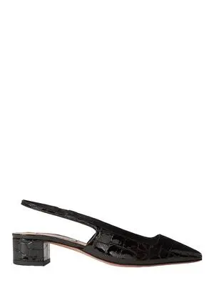 AQUAZZURA Aquazzura 35mm Ginza Slingback Pumps Black