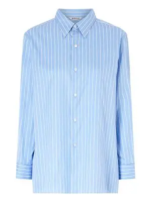 Auralee Striped Cotton And Silk-blend Shirt - No