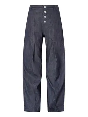 CECILIE BAHNSEN Cecilie Bahnsen High-Rise Wide-Leg Jeans