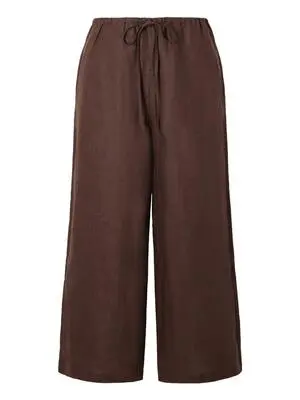 Staud Wide-leg Cropped Trousers - Red