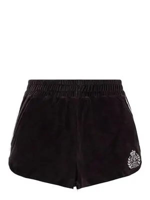 SPORTY  RICH Sporty & Rich Athletic Shorts - Black