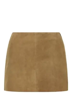 ARMA Arma Suede Mini Skirt Brown