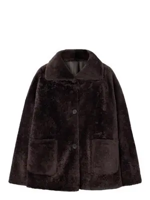 ARMA Sherpa Fleece Coat - Black