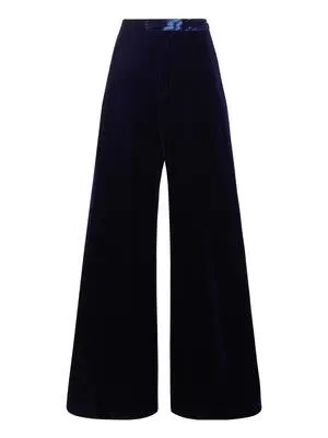 ETRO Etro Velvet Wide-Leg Pants