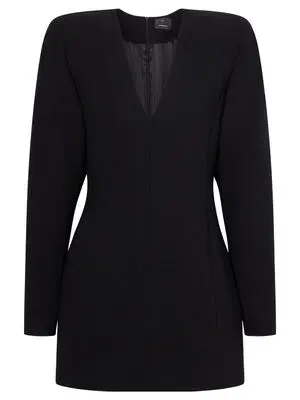 Wardrobe.NYC V-neck Blazer Mini Dress - Black