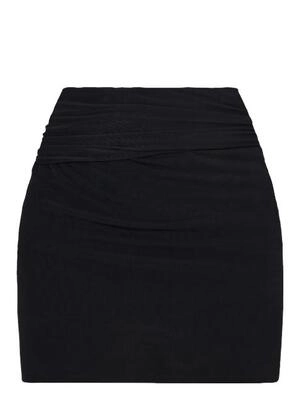 Wardrobe.NYC Seethrough Mesh Mini Skirt - Black
