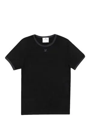 COURREGES Courreges Short-Sleeved Crewneck T-Shirt With Logo