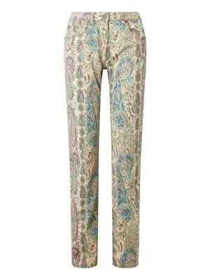 Etro Paisley Print Loose Fit Trousers - Multicolor