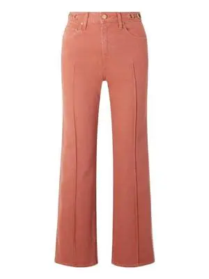 Ulla Johnson High-waisted Straight Leg Jeans - Red