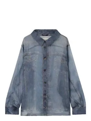 HAIKURE Printed Long Sleeve Shirt - Gray