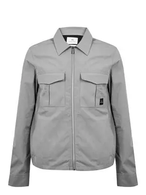 Paul Smith Longsleeve Zip Up Coat - Gray