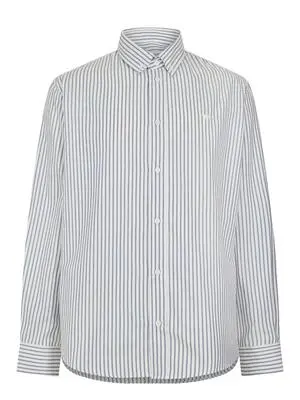 Maison Kitsuné Striped Longsleeve Shirt - Blue