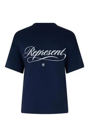REPRESENT Script R Oversized T-shirt - Black