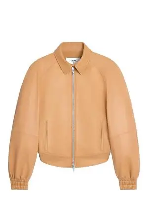 Celine Celine Plongé Lambskin Jacket Eggshell