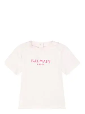 Balmain Crewneck Short Sleeve T-shirt - White