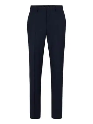 Hugo Boss Tailored Straight Leg Trousers - Blue