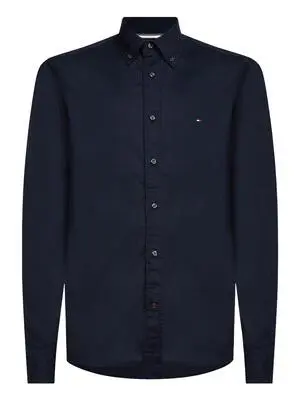 Tommy Hilfiger Long Sleeve Poplin Shirt - Black