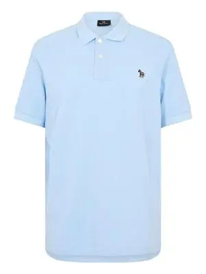 Paul Smith Cotton Shortsleeve Polo Shirt - Blue