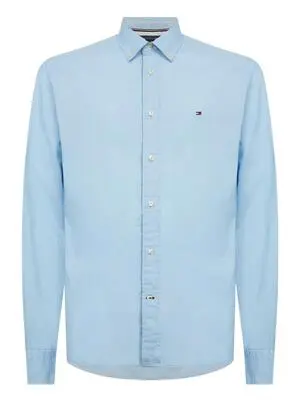 Tommy Hilfiger Long Sleeve Poplin Shirt - Blue