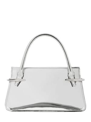 Givenchy Mini Pinch Bag In Mirror Effect Leather - Silver