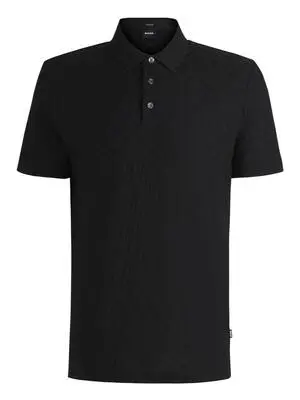 Hugo Boss Classic Fit Textured Polo - Black