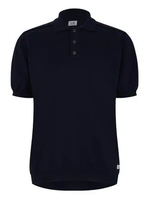 C.P. COMPANY Shortsleeve Polo Shirt - Black