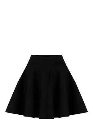 AMI Paris Knitted Skater Skirt - Black