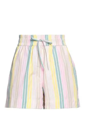 GANNI Ganni Striped Cotton Drawstring Waist Trousers