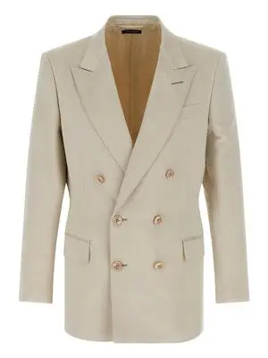 TOM FORD Double-breasted Blazer - Beige