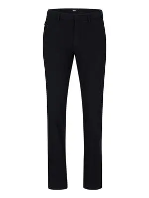 Hugo Boss Tailored Solid Color Casual Pants - Black