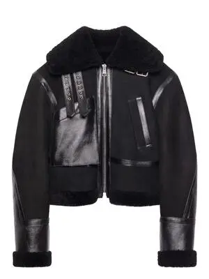 Givenchy Aviator Shearling Jacket - Black