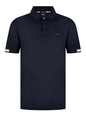 Hugo Boss Solid Color Polo Shirt - Blue