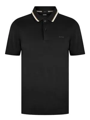 Hugo Boss Solid Color Polo Shirt - Black