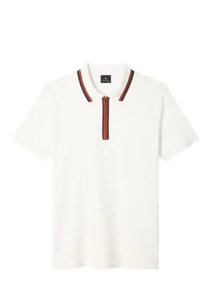 Paul Smith Shortsleeve Zipup Polo Shirt - No