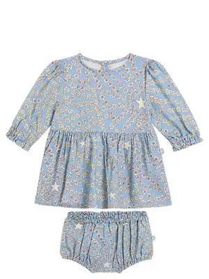 Stella McCartney Printed Dress And Shorts Set - Blue