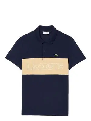 Lacoste Color-blocked Polo Shirt - Black