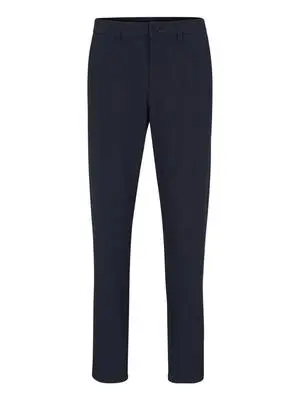 Hugo Boss Solid Color Slim Fit Trousers - Black