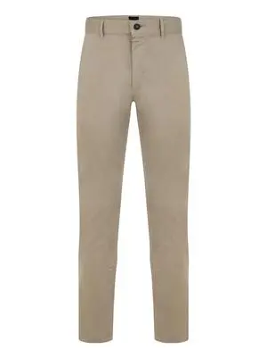 Hugo Boss Slim Fit Casual Trousers - Nude